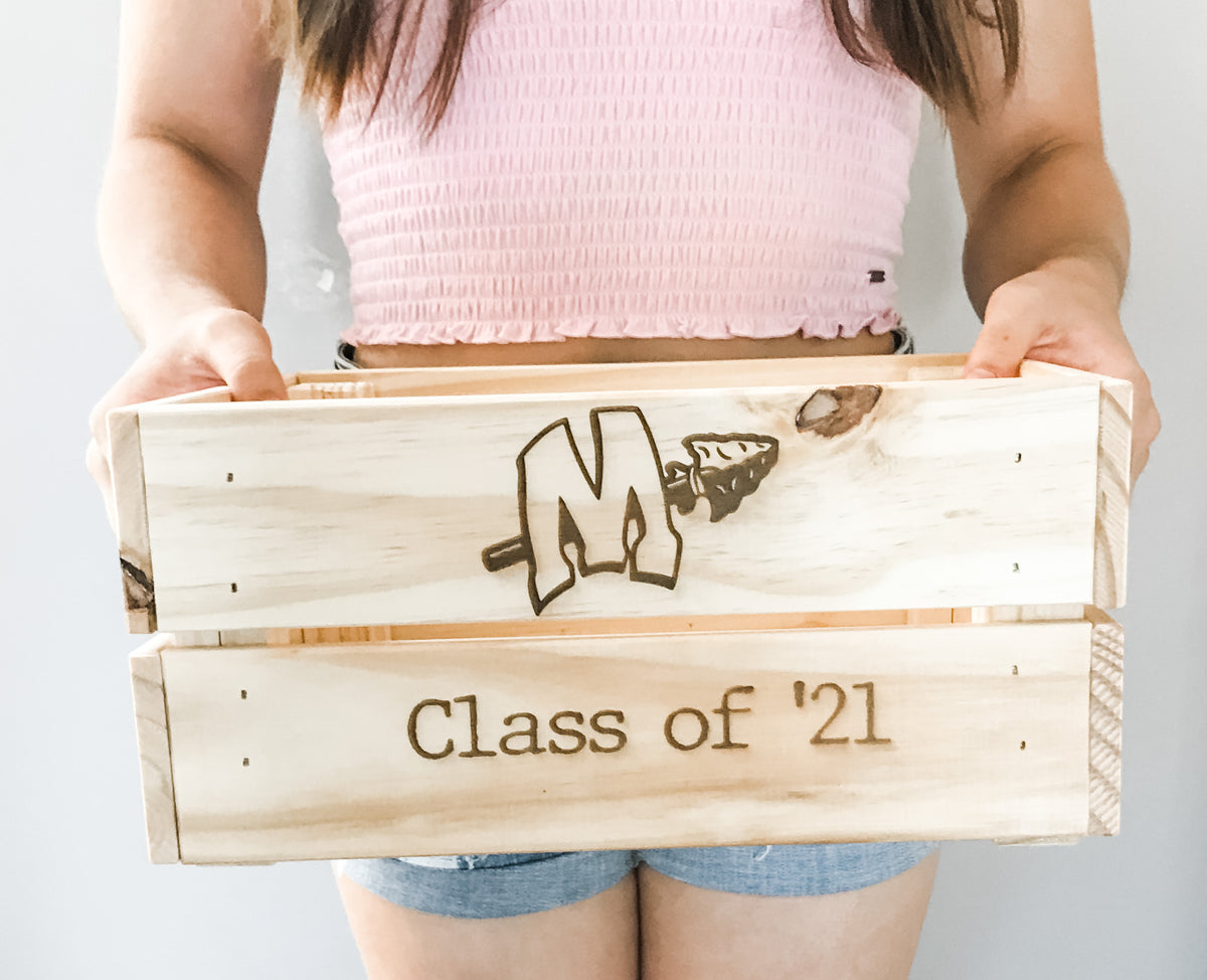 Custom Graduation Crate – Sugar Locks