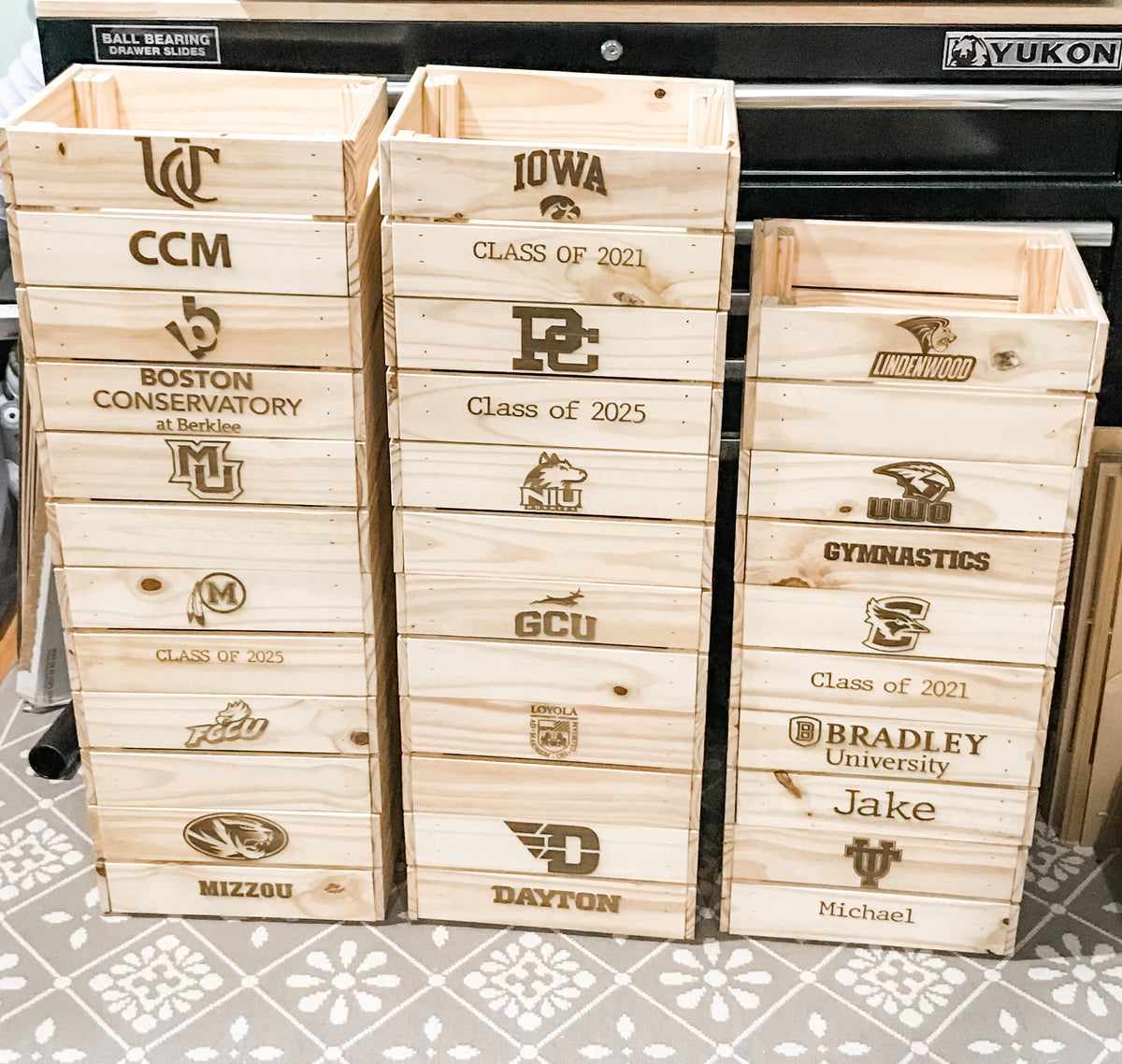 Custom Graduation Crate – Sugar Locks