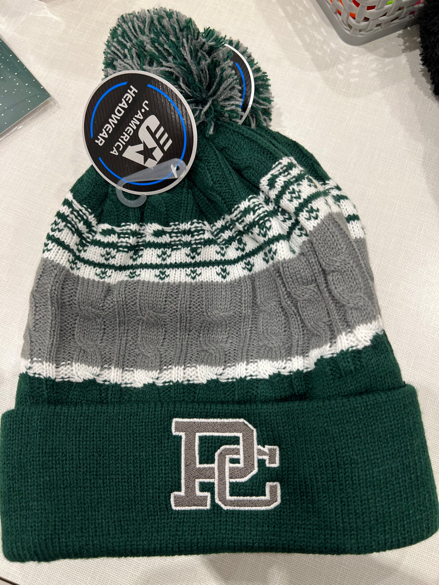 Green pom embroidered hat – Sugar Locks